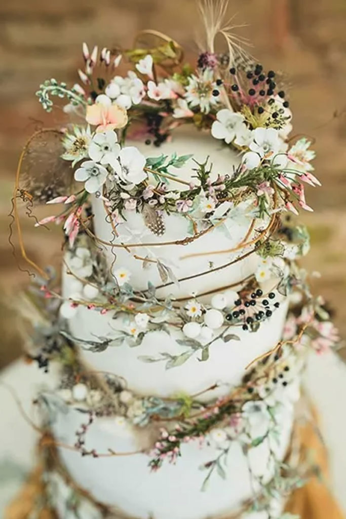 Estos 20 pasteles de boda rústicos te harán sentir amor a primera vista ...