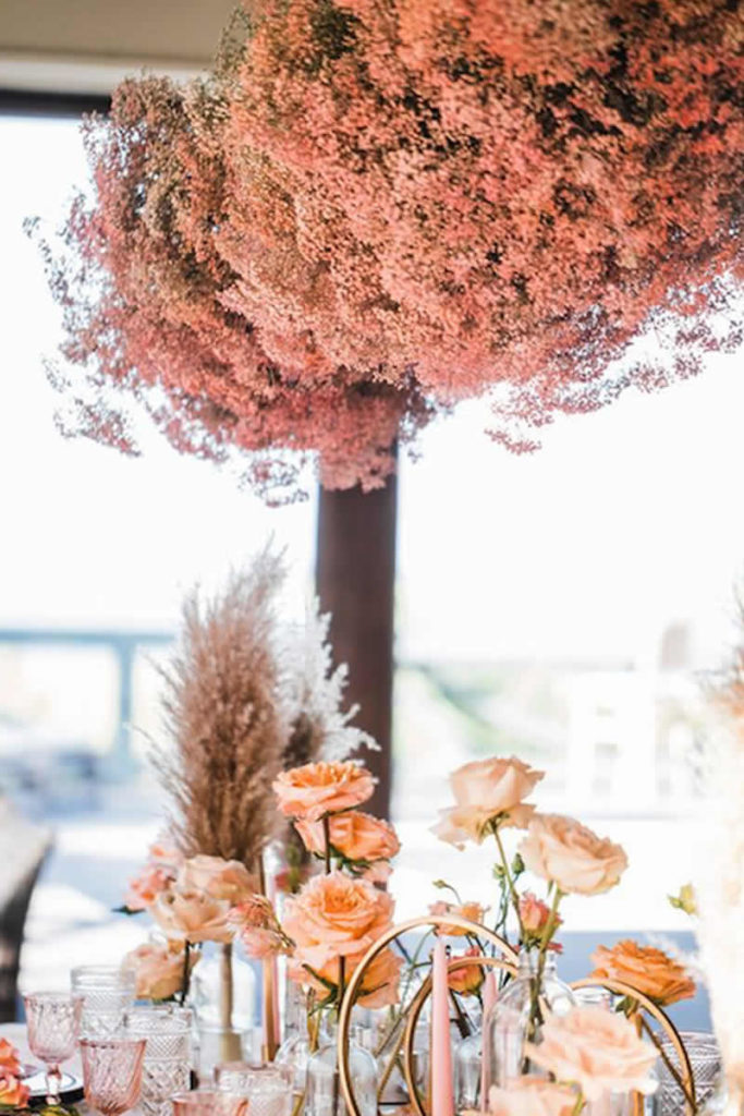 Nube flotante de flores gypsophila, la nueva tendencia en decoración de ...