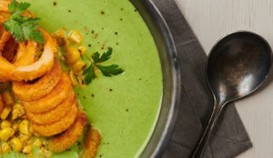 Receta de crema de poblano con papas curly : Fiancee Bodas